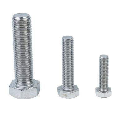 China Plain Finish DIN933 Stainless Steel Nuts and Bolts for Machine Refurbishment for sale