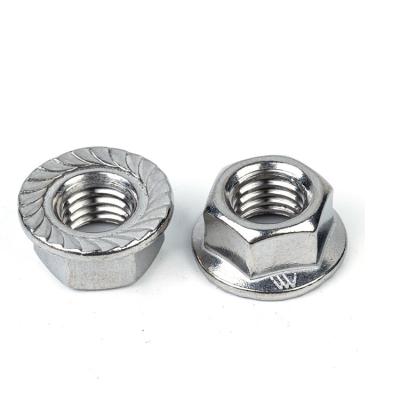 China Stainless Steel Flange Nuts DIN6923 M4 M5 M6 M8 M10 M12 M14 M16 with DIN6923 Standard for sale