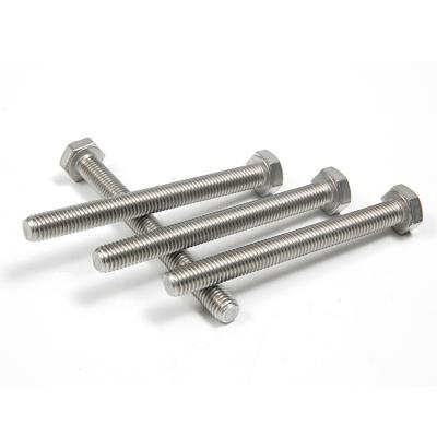 China Stainless Steel 304 316 Hexagon Head Full Thread Hex Bolt for Heavy Duty Applications for sale