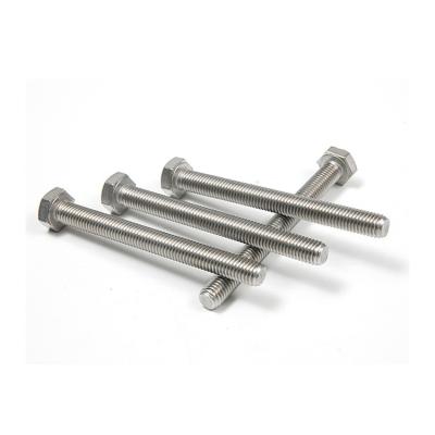 China DIN933 Stainless Steel Hexagon Bolts with Plain Finish and Standard DIN for sale