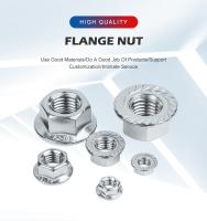China Retail Industry Stainless Steel Hexagon Flange Nut DIN6923 M4 M5 M6 M8 M10 M16 Thread Size for sale