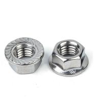 China Imperial Measurement System Stainless Steel Self Locking Hex Flange Nut M4 M5 M6 M8 M10 8x20 for sale