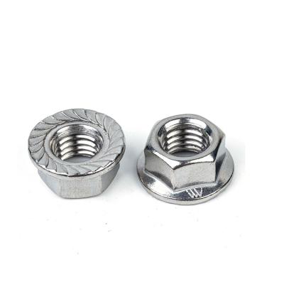 China Stainless Steel DIN6923 Hexagon Hex Head Serrated Spin Lock Flange Nut for Products for sale