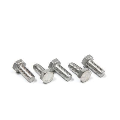 China DIN933 hexagonal head bolt with DIN standard and 304 stainless steel outer hexagonal screw for sale
