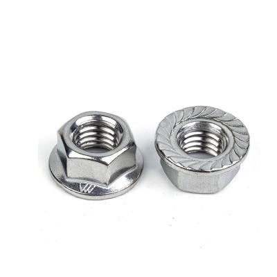 China DIN6923 M3 M4 M5 Stainless Steel Hexagon Flange Nuts for Oil Gas Industry for sale