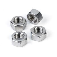 China Stain Steel Hexagon Nut Silver Color or Custom Finish for Industrial Applications for sale