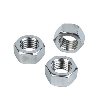 China Custom Silver Color 304 Stainless Steel Hexagon Nut Fine Thread Nuts Standard Other for sale