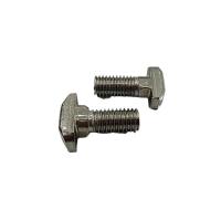 China Full thread type t-bolt and nuts M8 M10 for solar mounting stainless steel square head for sale