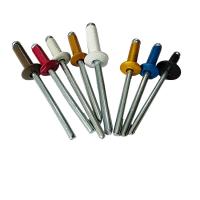 China Steel Diameter 3.2-4.8/5mm Anti-vibration Colored Round Head Pop Rivets for Oceanic for sale