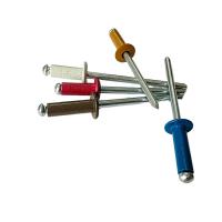 China Eco-friendly Multi-color Round Head Open End Rivets for Industrial Applications for sale