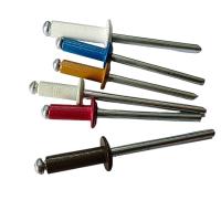 China Eco-friendly Multi-color Round Head Open End Rivets for Industrial Applications for sale