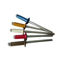 China Eco-friendly Multi-color Round Head Open End Rivets for Industrial Applications for sale