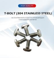 China Full Thread Type T Slot Bolts with Good Stainless Steel Fastener Screws and Bolts for sale