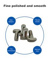 China Full Thread Type T Slot Bolts with Good Stainless Steel Fastener Screws and Bolts for sale
