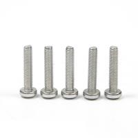 China Stainless steel INCH Measurement system Large Flat Pan Wafer Head Cross Machine Screw for sale
