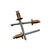 China Corrosion Resistant Brass Open End Pop Rivets for Automotive and Marine 3-35mm Length for sale