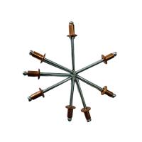China Corrosion Resistant Brass Open End Pop Rivets for Automotive and Marine 3-35mm Length for sale