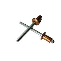 China Corrosion Resistant Brass Open End Pop Rivets for Multiple Applications Length 3-35mm for sale