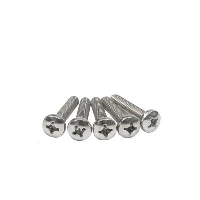 China 304 Stainless Steel Cross Flat Head Machine Bolts for Computer A-level Strength Grade for sale