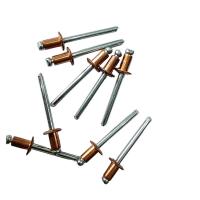 China Versatile Brass Open End Round Head Pop Rivets for Industrial Marine and Construction for sale