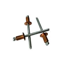 China Versatile Brass Open End Round Head Pop Rivets for Industrial Marine and Construction for sale