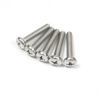 China Stainless Steel Cross Phillips Round Pan Head Bolt Screw M3 M4 M5 M6 M8 GB818 304 A2-40 for sale