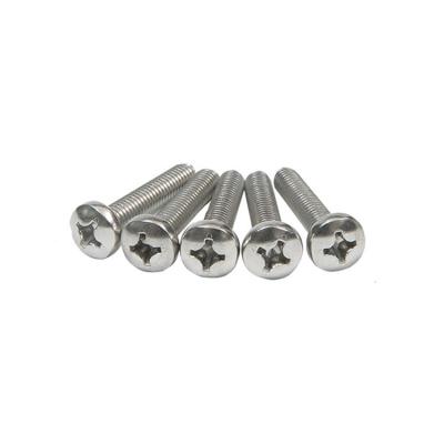 China Pan Head Custom Durable Stainless Steel Passivable Solid Solution Cross Groove Screw for sale