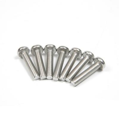 China 304 316 Stainless Steel Full Thread Phillips Pan Head Machine Screws INCH Plain Finish for sale