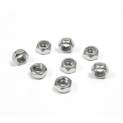 China Oil Gas Industry Stainless Steel Nylon Insert Lock Nut with Heat-Resistant 304 Finish for sale