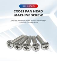 China Plain Finish Stainless Steel Phillips Pan Head Screw GB818 M4 M5 M6 M8 M10 for Markets for sale