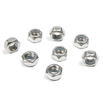 China UNC Stainless Steel Fine Thread Hex Nylon Insert Lock Nut Control and Other Finish for sale