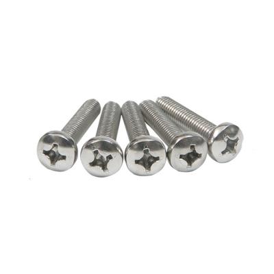 China Direct Stainless Steel Flat Head Pan Head Screw with Plain Finish Micro Small Screw for sale