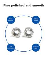 China Stainless Steel Skateboard Truck Hardware Set Axle Nut King Lock Nut Other Finish for sale