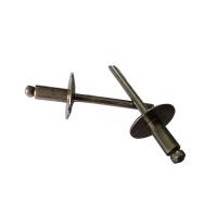 China Large Brim Round Head Open Type Iron Pull Rivets for Steel Processing Center Equipments for sale