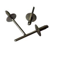 China Large Brim Round Head Open Type Iron Pull Rivets for Steel Processing Center Equipments for sale