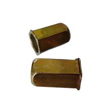 China Yellow Zinc-Plated Carbon Steel Small Head Full Hex Threaded Rivet Nut for Home Appliances for sale
