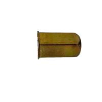 China Yellow Zinc-Plated Carbon Steel Small Head Full Hex Threaded Rivet Nut for Home Appliances for sale