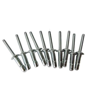 China 14mm Length High Strength Anlock Type Blind Rivets Carbon Steel ISO Standard Bright Finish for sale