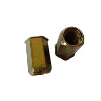 China DIN Standard Corrosion-Resistant Yellow Zinc Plated Carbon Steel Small Head Full Hex Rivet Nut for sale