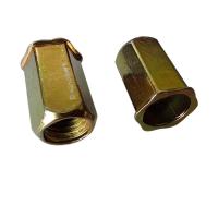 China Yellow Zinc Plated Carbon Steel Small Head Full Hex Open Rivet Nut for Heavy Industry for sale