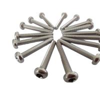 China Full Thread M2-M12 A-Level Stainless Steel Tamper Proof Button Torx Head Screw with Pin for sale