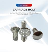 China M3-M12 Stainless Steel Carriage Bolts with Half Round Mushroom Head and Square Neck for sale