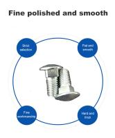 China M3-M12 Stainless Steel Carriage Bolts with Half Round Mushroom Head and Square Neck for sale