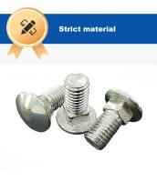 China M3-M12 Stainless Steel Carriage Bolts with Half Round Mushroom Head and Square Neck for sale