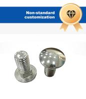 China M3-M12 Stainless Steel Carriage Bolts with Half Round Mushroom Head and Square Neck for sale