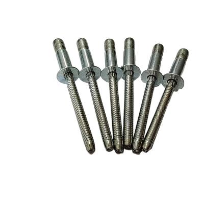 China High Strength Interlock SSPI Series Blind Rivets Iron Countersunk Head ISO Standard for sale