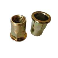 China General Industry Semi-Hex Open Rivet Nut with Yellow Zinc Plating in Metric Measurement for sale