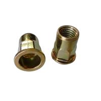 China General Industry Semi-Hex Open Rivet Nut with Yellow Zinc Plating in Metric Measurement for sale