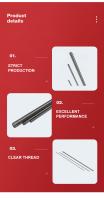 China DIN975 304 316 A2-70 A4-70 Stainless Carbon Steel High Strength Galvanized Screw M10 Threaded Rod for sale