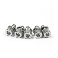 China Stainless Steel Hex Socket Head Cap Screws Bolts with Spring Washer and Plain Washers for sale